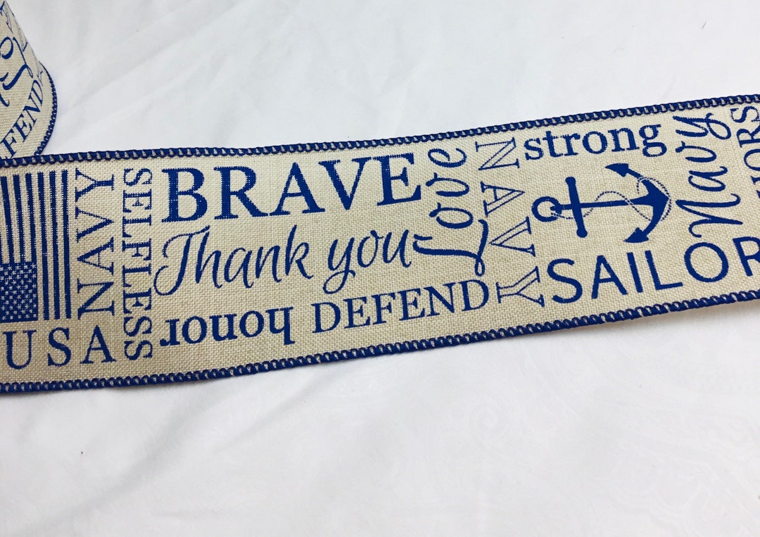 Navy Ribbon - Etsy