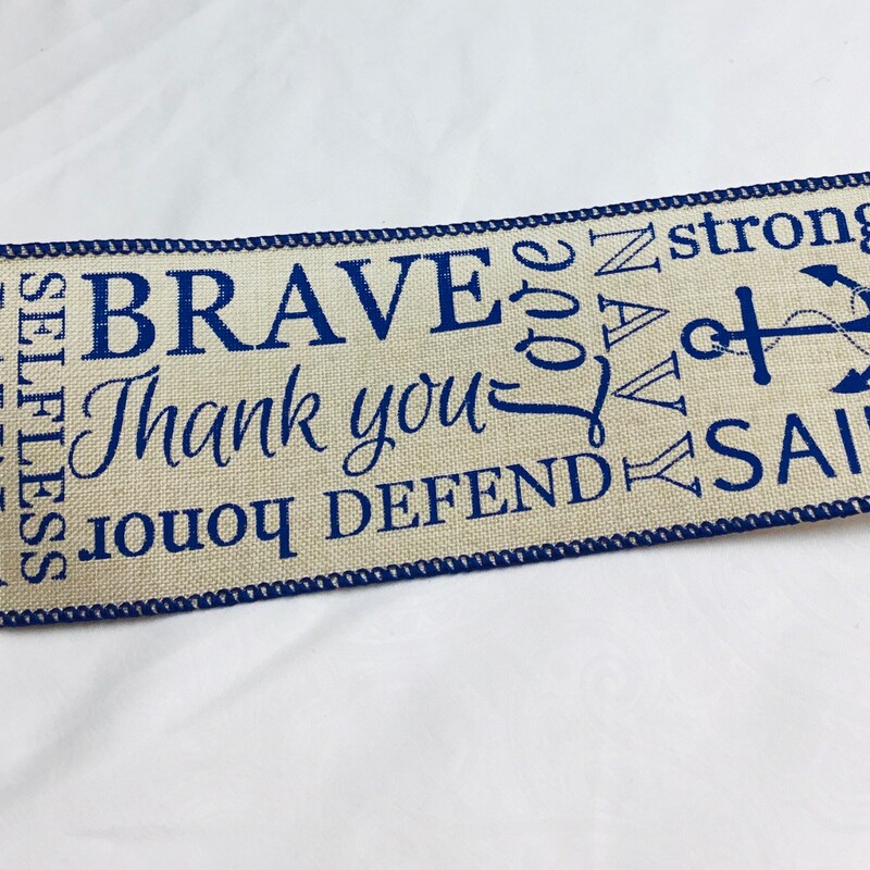 Navy Ribbon - Etsy