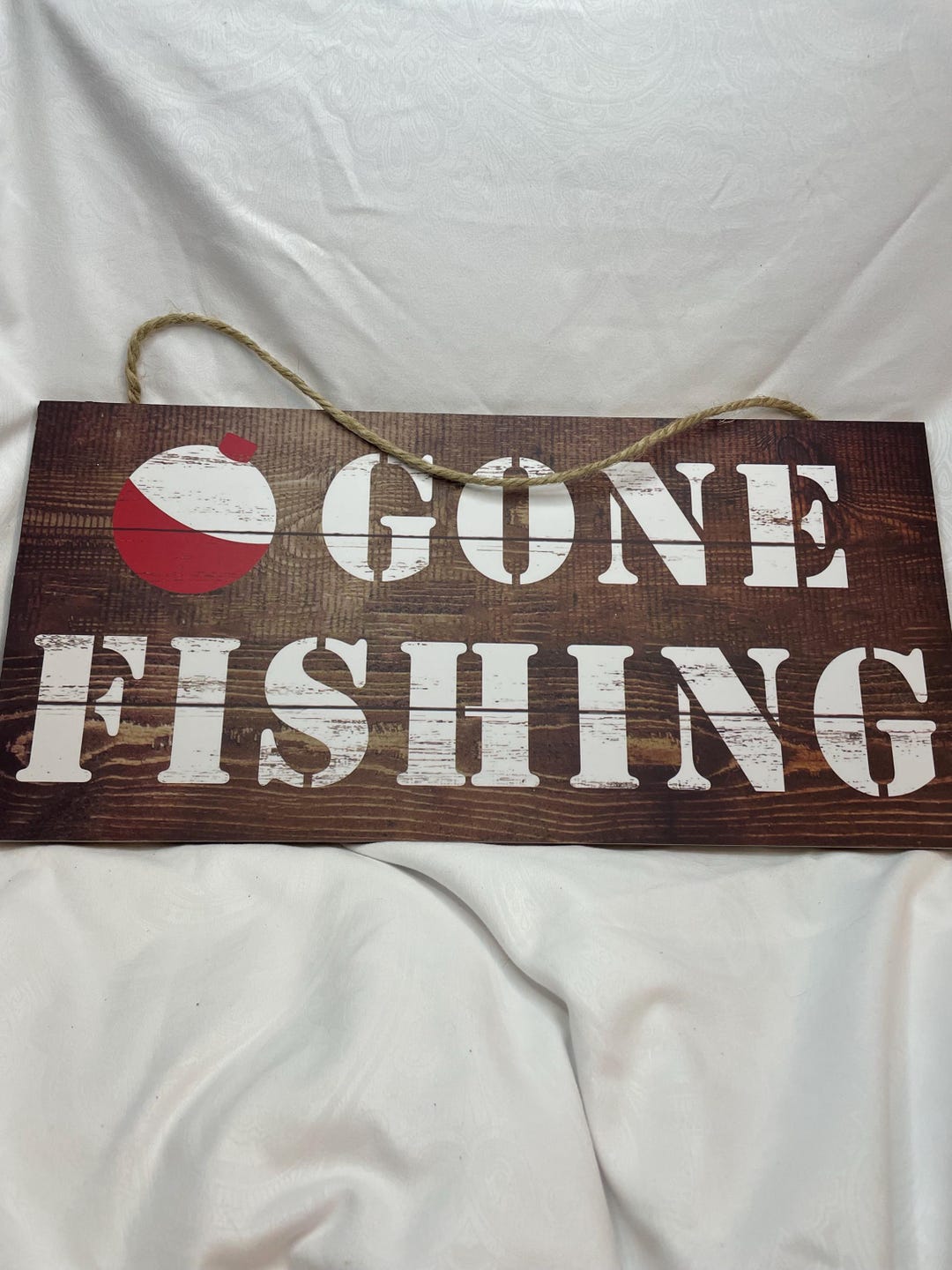 Gone Fishing Door Hanger/ Wreath Sign - Etsy
