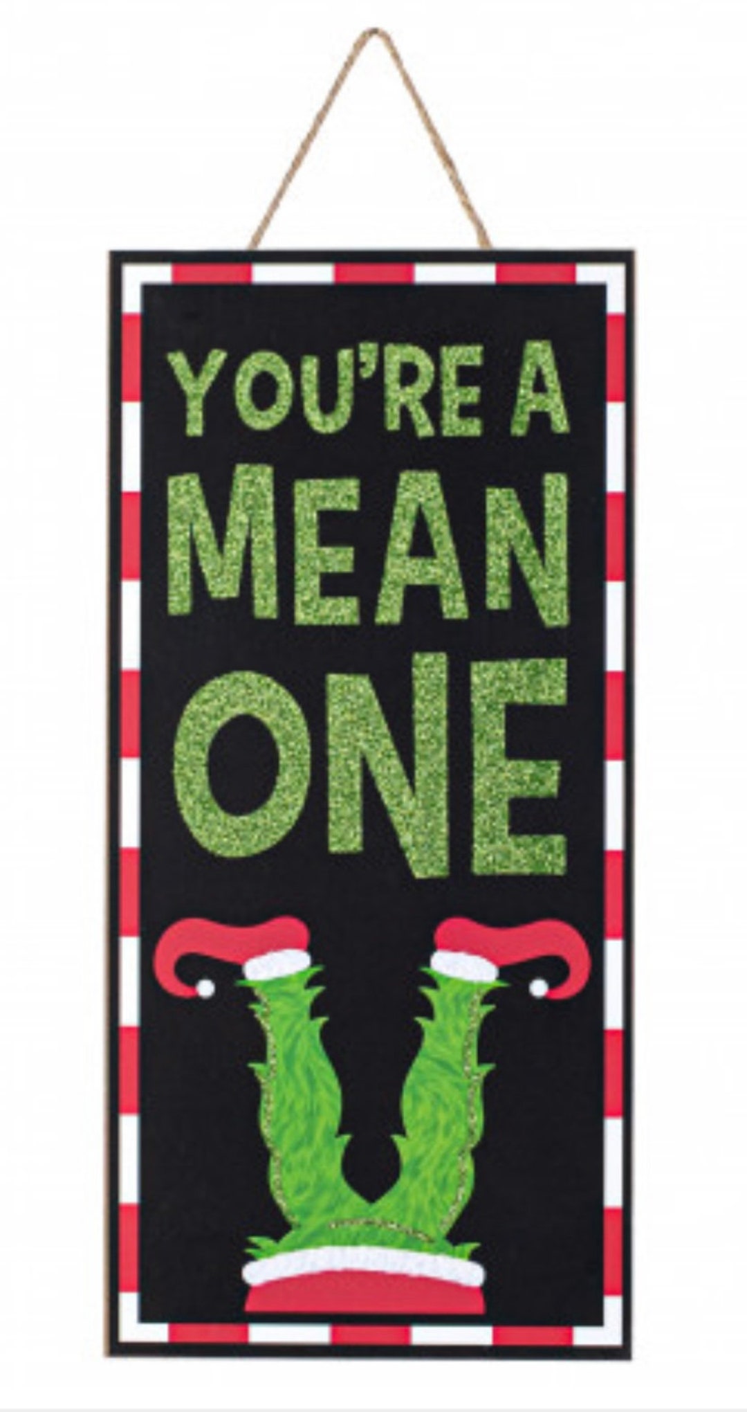 You’re a Mean One Wreath Sign / Door Hanger - Etsy
