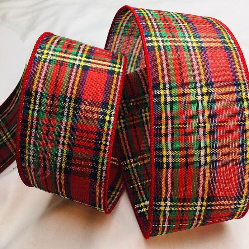 Christmas Tartan Ribbon - Etsy
