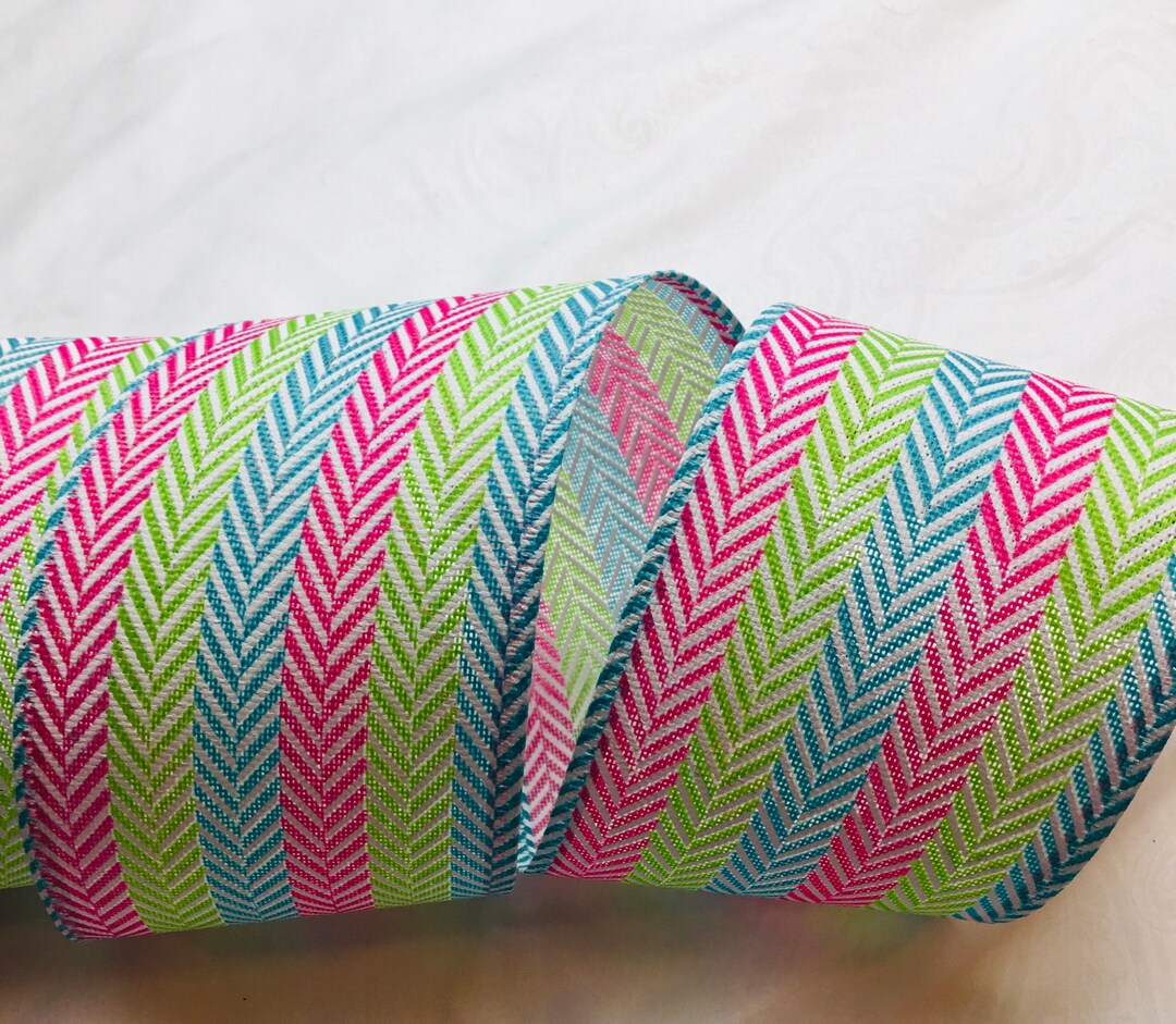 Tribal Chevron Stripes Lime and Turquoise - Etsy