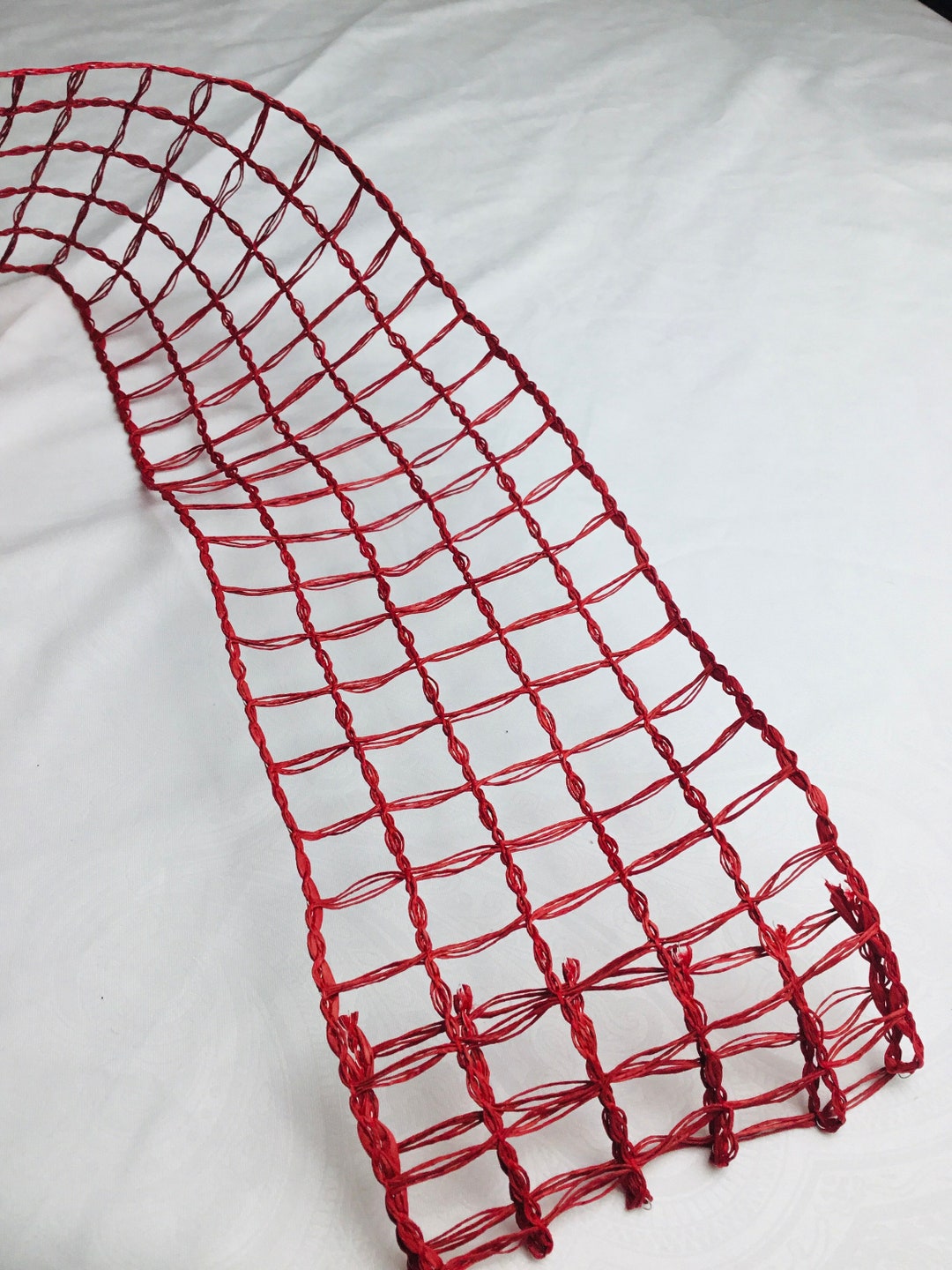 3 3/4 Red Big Square Mesh Net - Etsy