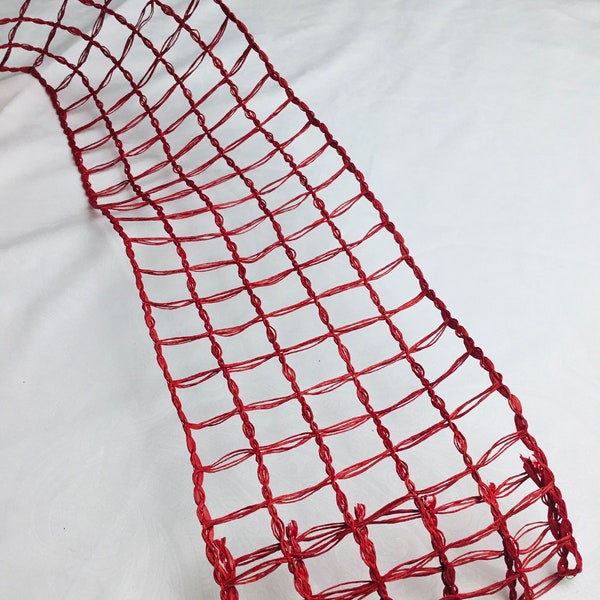 Red Mesh Wreath - Etsy