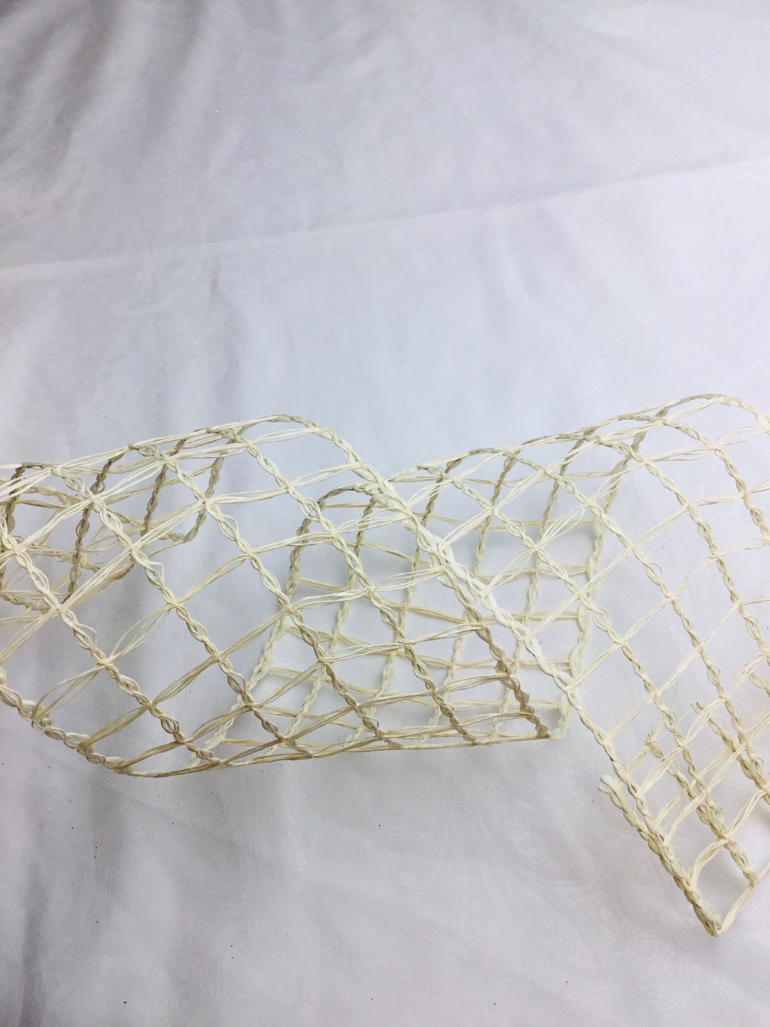 3 3/4 Inches Wide Ivory Big Square Mesh - Etsy