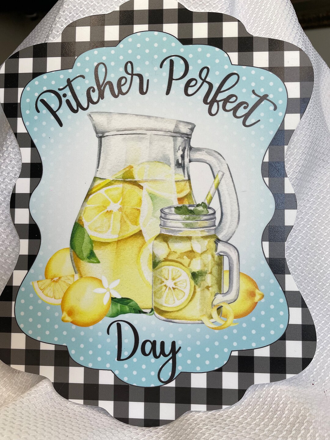 Pitcher Perfect Day Wreath Sign / Door Hanger - Etsy