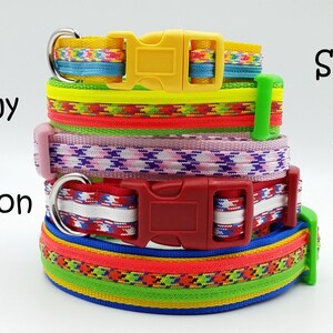 Neon Green & Orange Dog Collar: Adjustable Puppy Collar - Etsy
