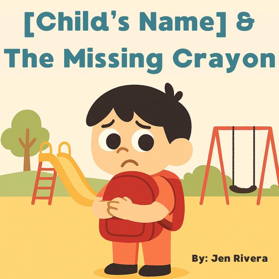 Personalized Digital Children's Storybook "matty & the Missing Crayon ...