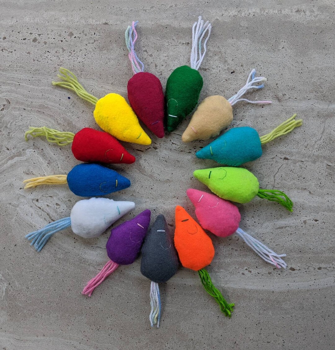 Charity Catnip Mice With Wool Tail - Etsy UK