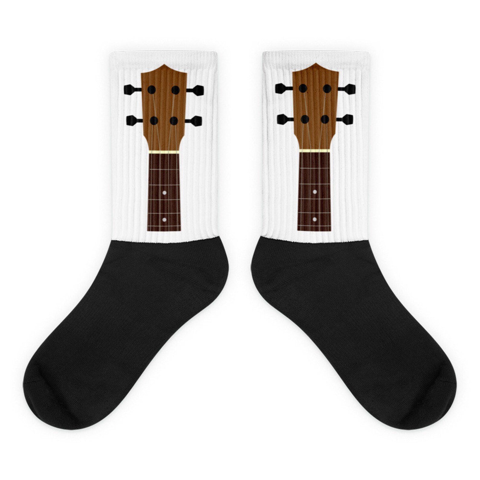 Ukulele socks with realistic design. What a great gift for | Etsy