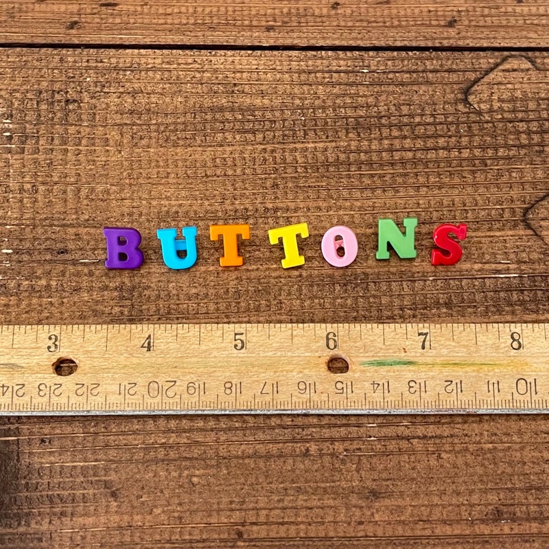 Alphabet Buttons - Etsy