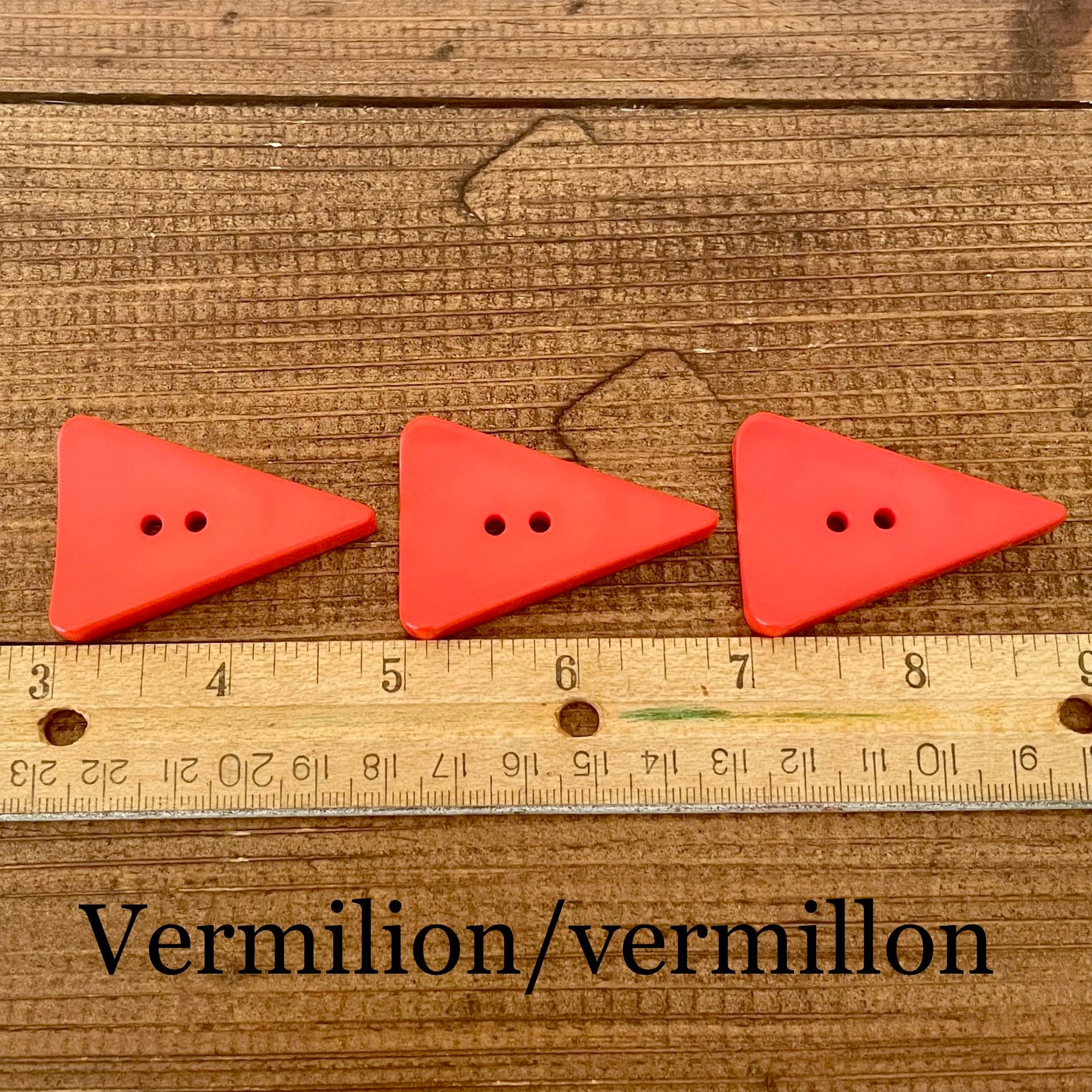 48mm Large Triangle Button 2 Holes Polymer Dill Buttons - Etsy