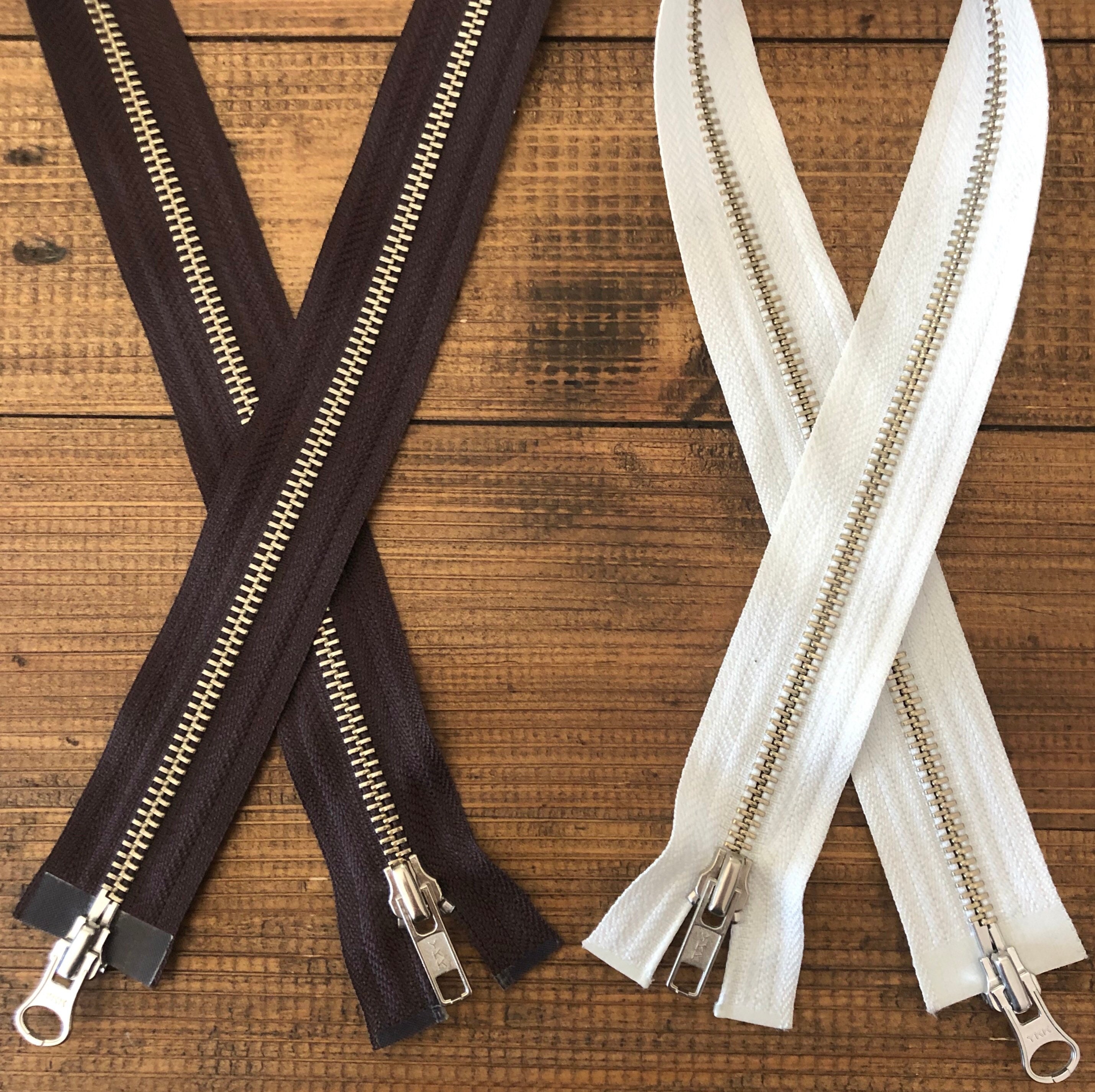 YKK #5 Two Way Separating Zipper, Opens 2-way Top and Bottom. 21 - 35 ...