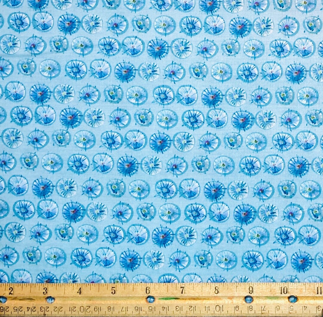 Kathy Davis Fabric, Wildflower Collection, Patt - Dewdrops, Free Spirit ...