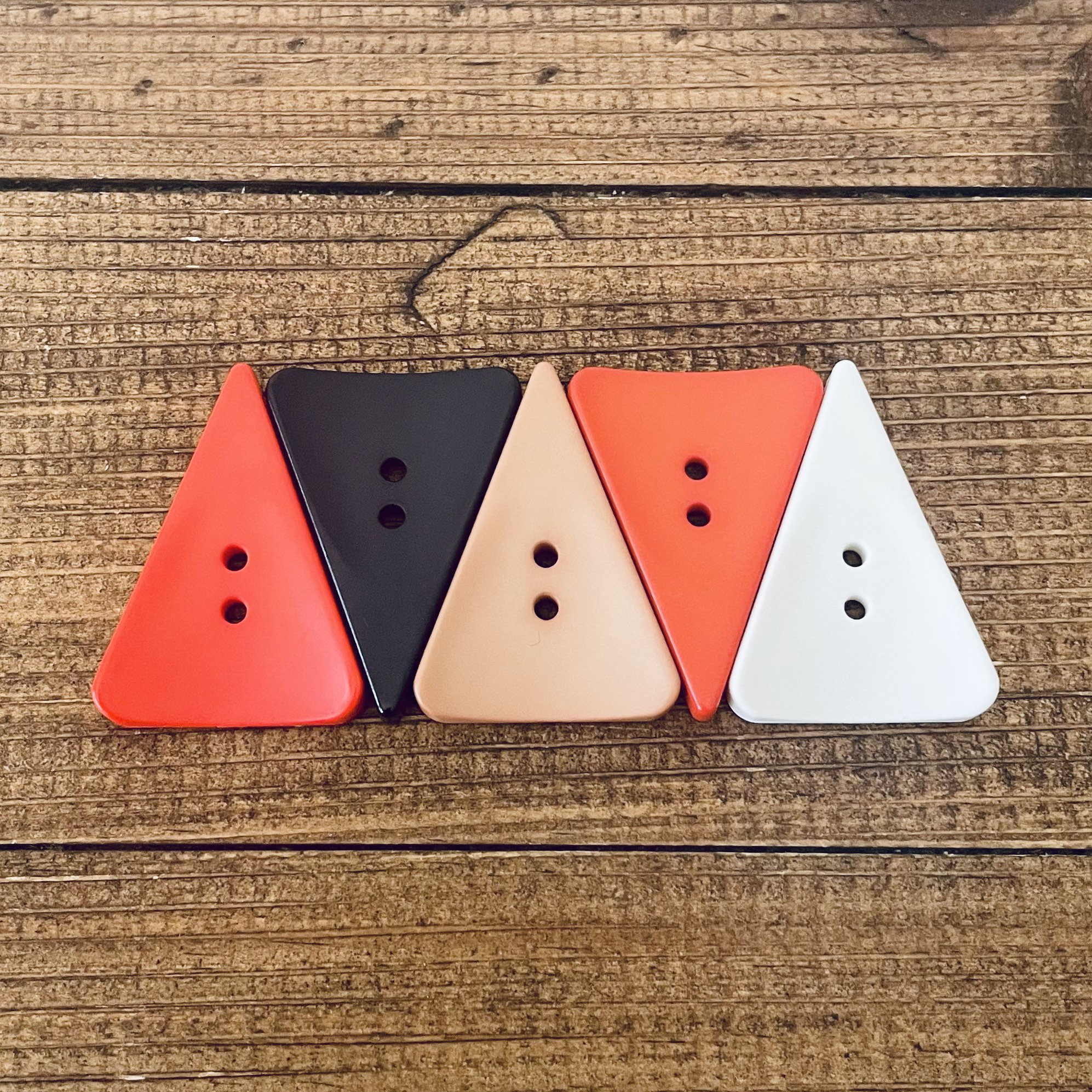 48mm Large Triangle Button 2 Holes Polymer Dill Buttons - Etsy