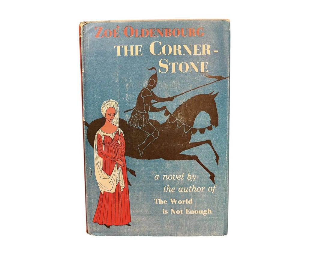 The Corner-stone by Zoé Oldenbourg, 1st Ed. Hardcover - Etsy