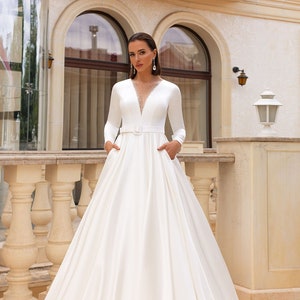 Wedding Dress 'VOLAR'/ Bridal Gown Wedding Dress Open | Etsy