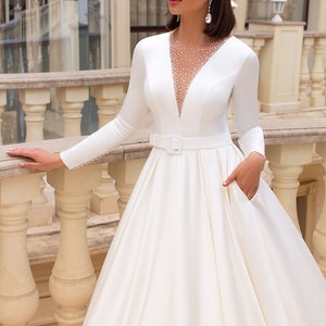 Wedding Dress 'VOLAR'/ Bridal Gown Wedding Dress Open | Etsy