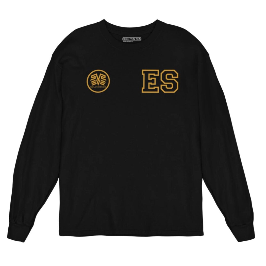 ES El Salvador Svs Tribal Logo Chiltota Gold Color Long Sleeve Shirt - Etsy