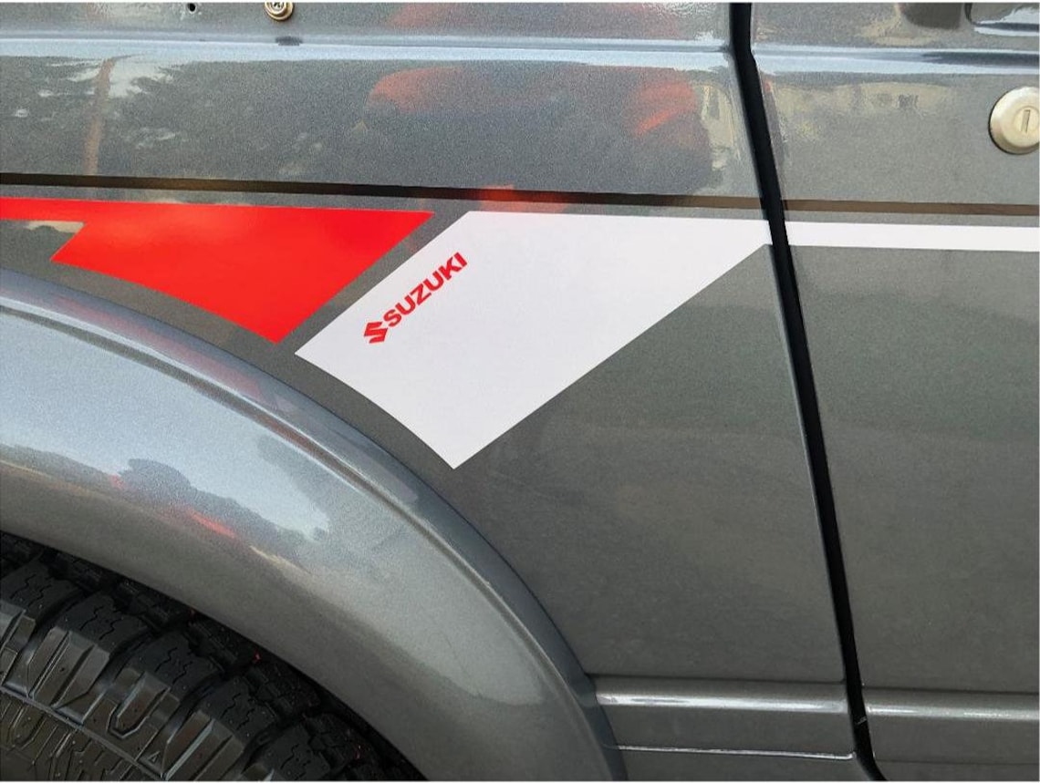 Suzuki Samurai Decals Lines Stickers Calcomanias Graficas Red, Blacl ...