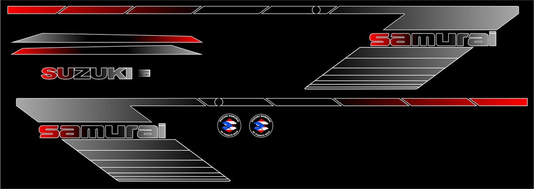 SUZUKI SAMURAI DECALS Lines Stickers Graphics Decals - Etsy