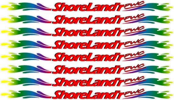 SHORELAND'R JETSKI TRAILER Decal Sticker Decal - Etsy