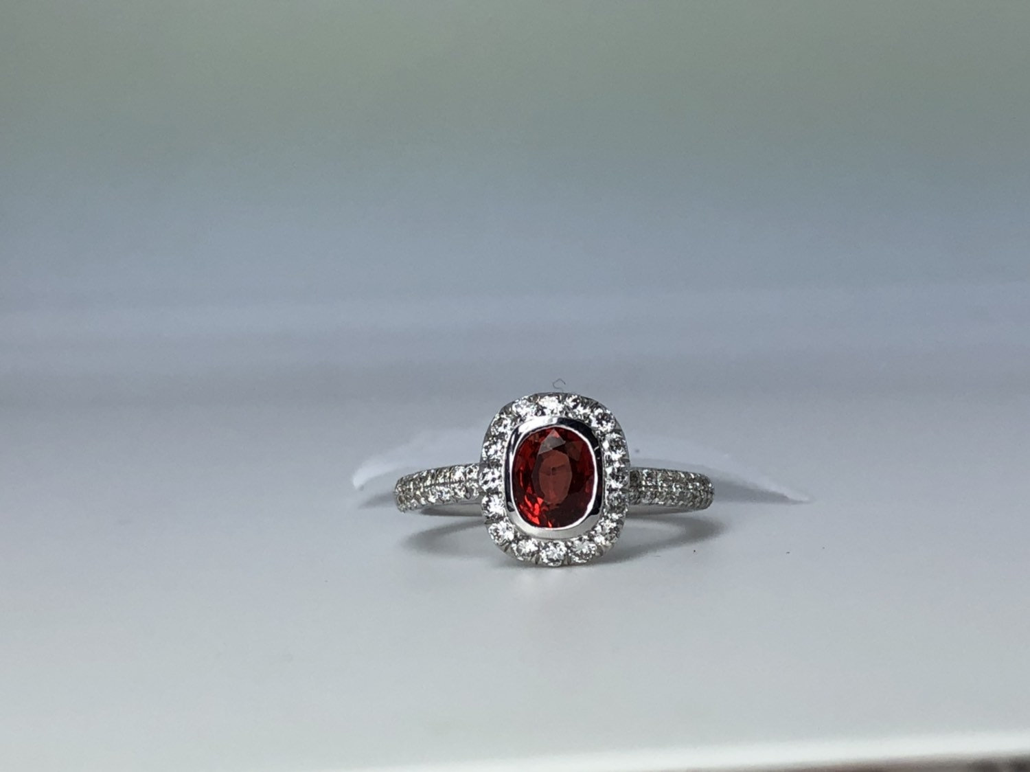 Red Sapphire&diamonds Ring - Etsy