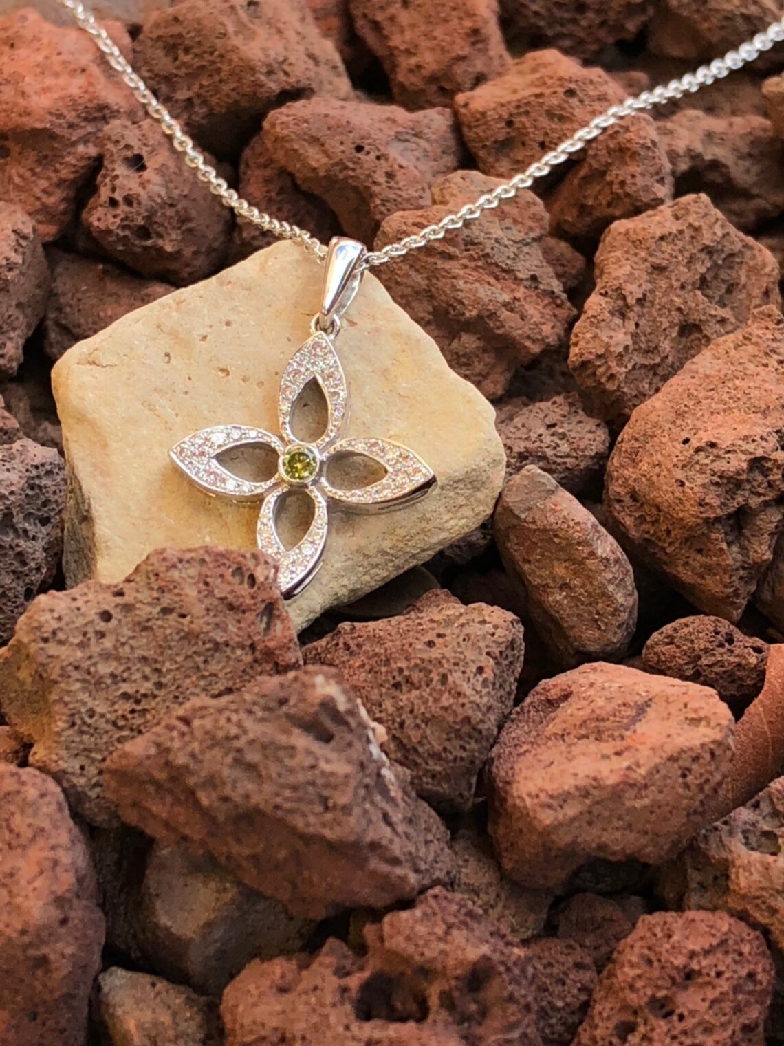 The Green Flowering PENDANT - Etsy