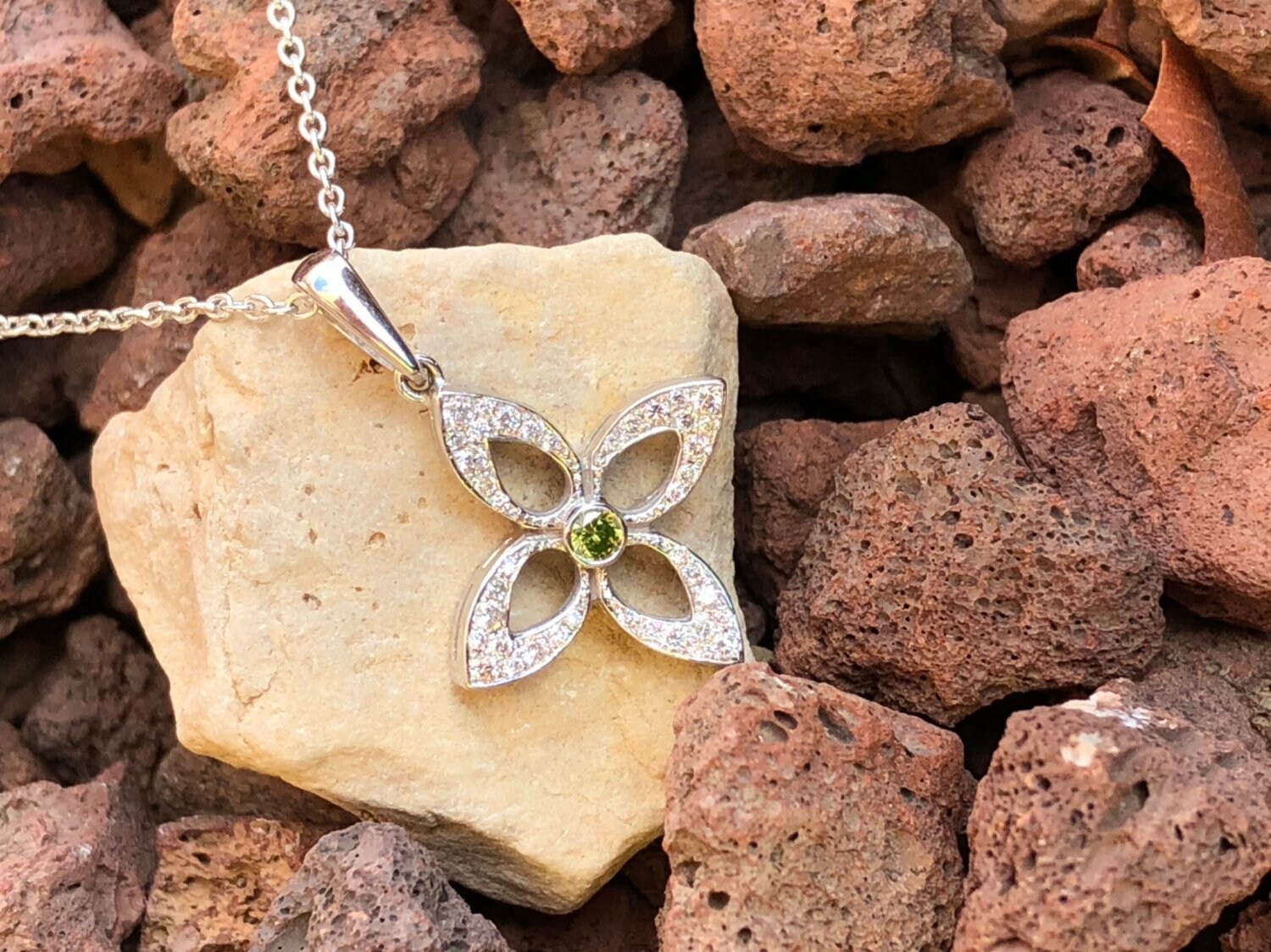 The Green Flowering PENDANT - Etsy