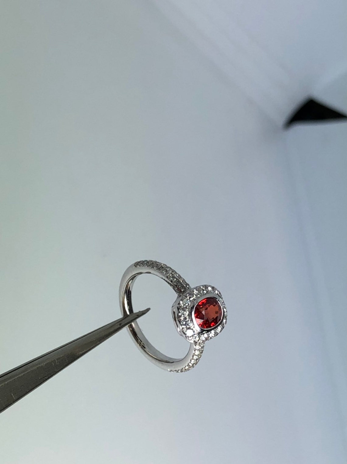 Red Sapphire&diamonds Ring - Etsy