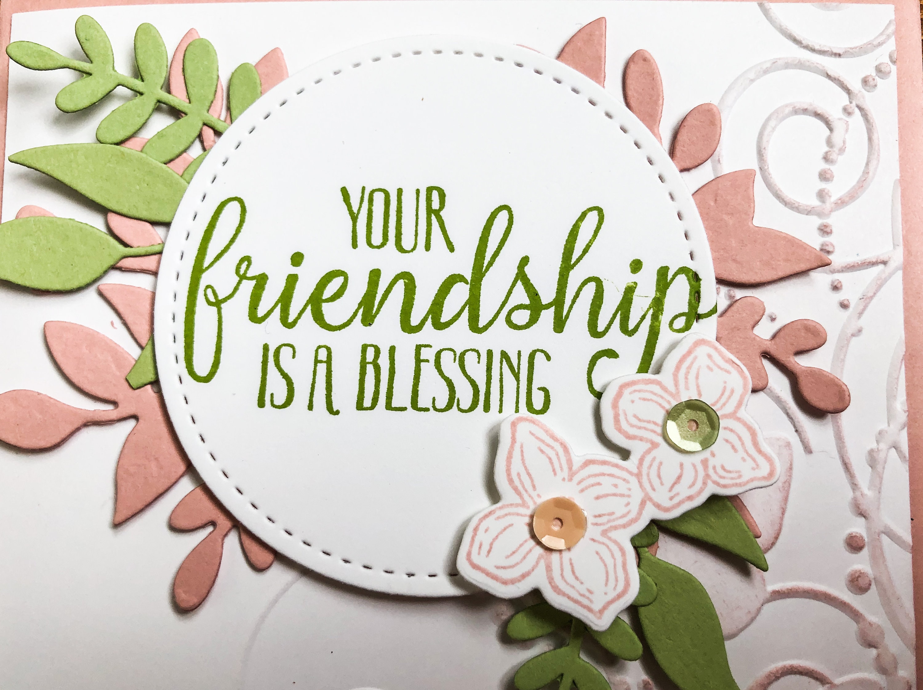 Your Friendship is a Blessing Card Thankful For you Card | Etsy