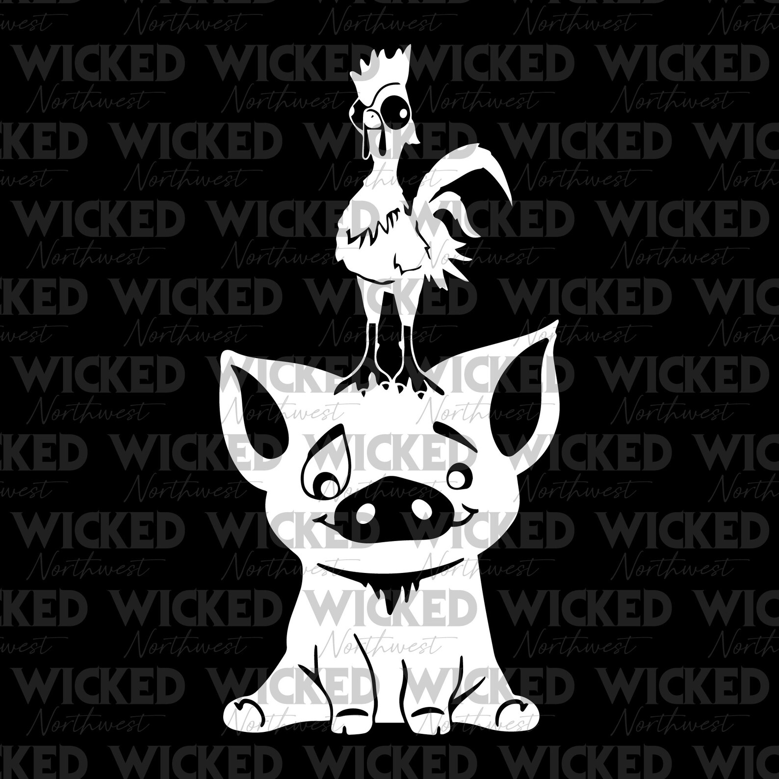 Pua and Heihei SVG Moana SVG Design File Cricut | Etsy