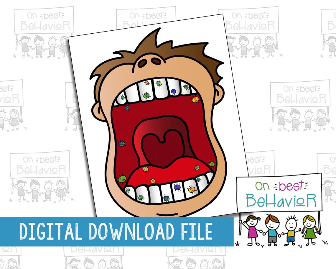 Brush Teeth Behavior Chart Kids Bedtime Toddler Incentive Boy Token ...