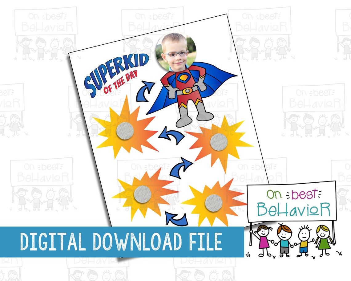 Turn Chart Kids Toddler Taking Turns PECS Superhero Boy Cute Behavior ...