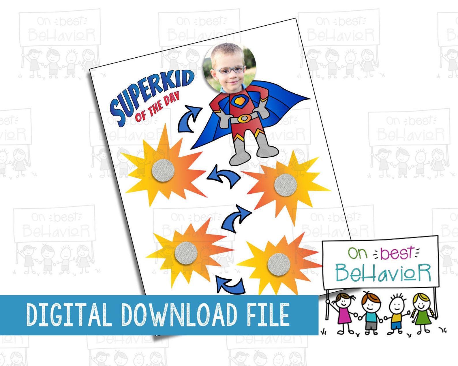 Turn Chart Kids Toddler Taking Turns PECS Superhero Boy Cute Behavior ...