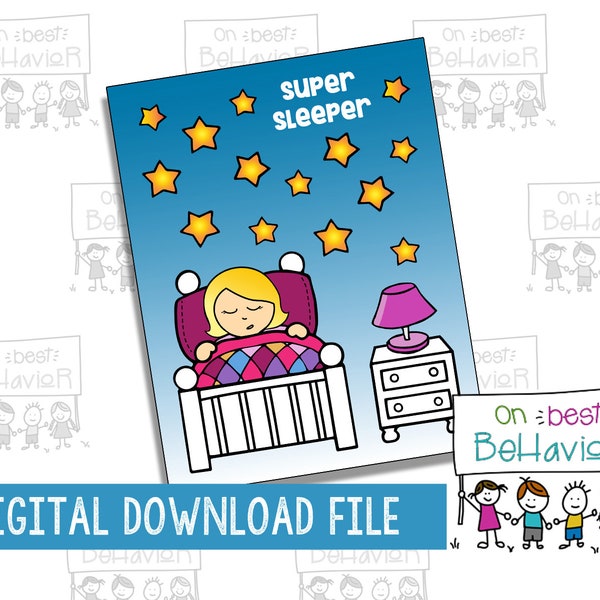 Toddler Sleep Chart Easy - Etsy