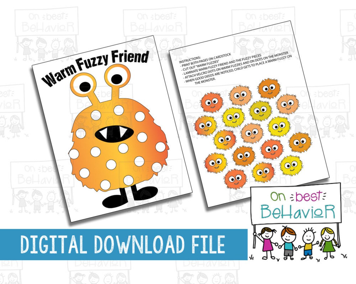 Good Behavior Chart Kids Toddler Token Board Incentive Reward Autism ...