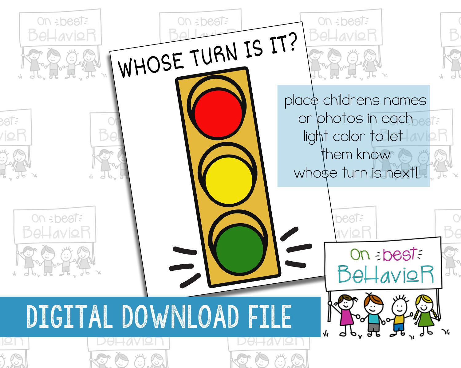 Whose Turn Chart Kids Toddler Autism Visual ABA Therapy Taking Turns ...