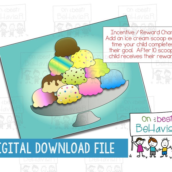 Printable Token Ice Cream - Etsy