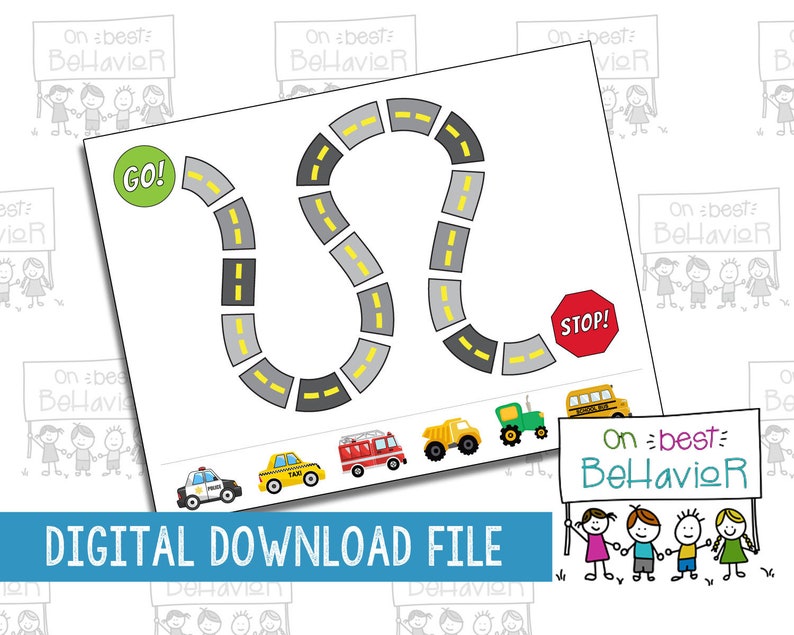 Incentive Chart Kids Behavior Potty Training Toddler Cars Token Board ...