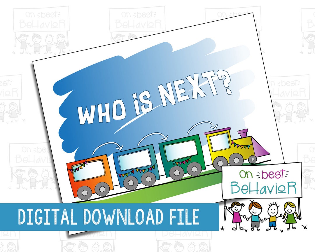 Whose Turn Chart Kids Toddler Autism Visual ABA Therapy Taking Turns ...