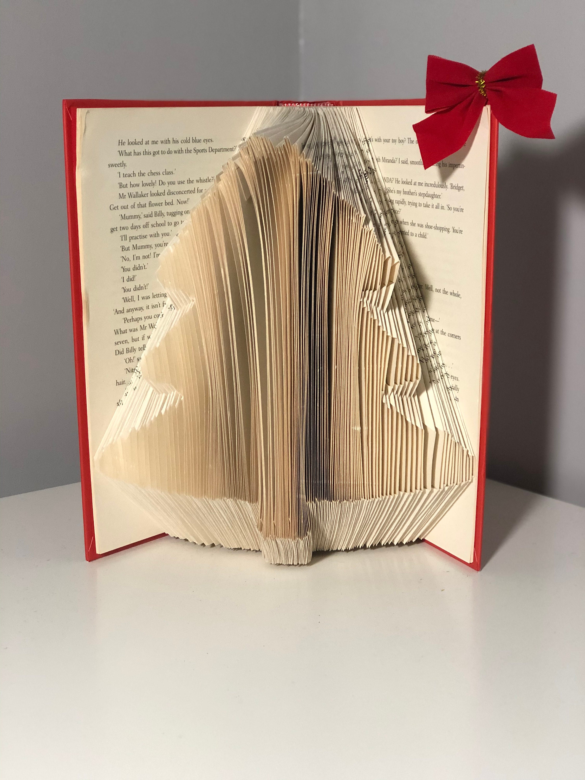Christmas Tree Book Folding Pattern - Etsy