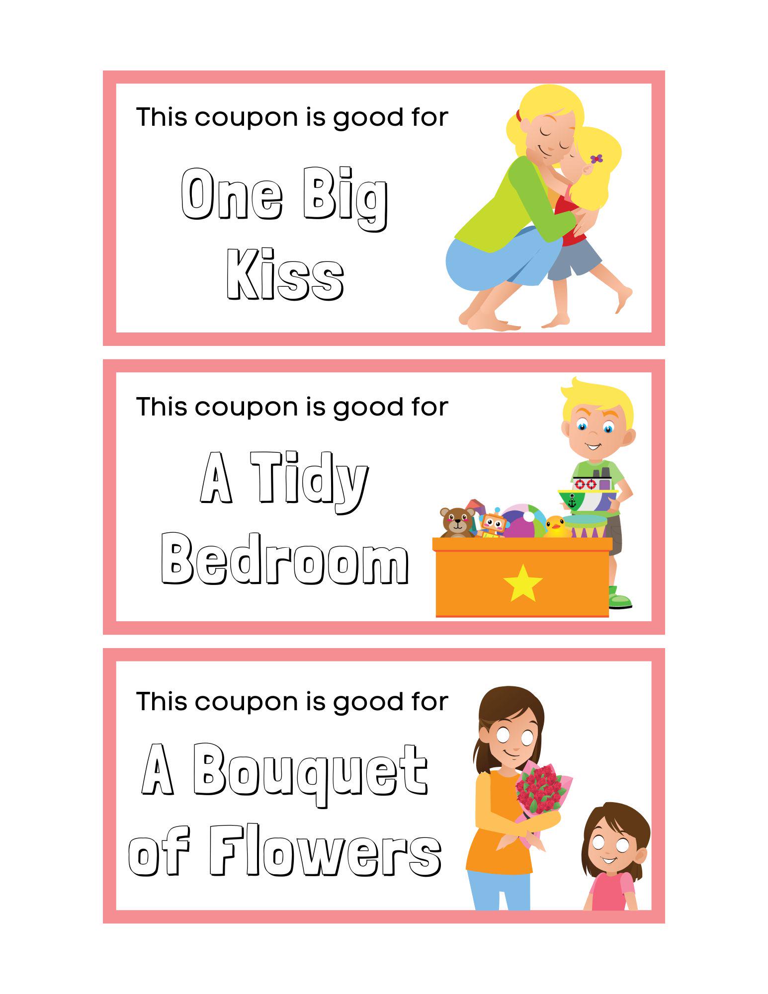 Printable Mother’s Day Coupon Book – DIY Gift for Mom From Kids ...