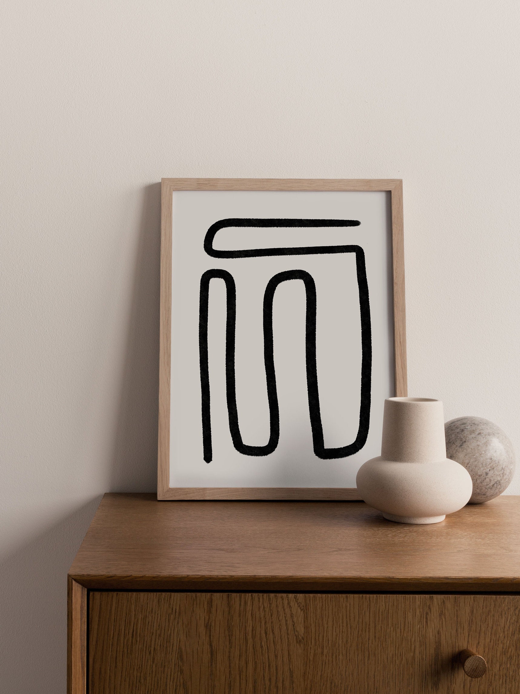 Abstract Print No.13 Neutral Instant Download Simple Abstract Painting ...