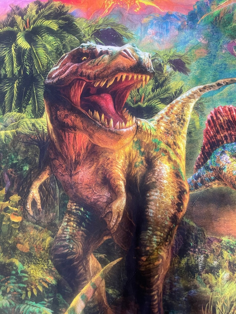 Prehistoric Paradise Pattern Robert Kaufman Fabrics Dinosaur Quilts for ...