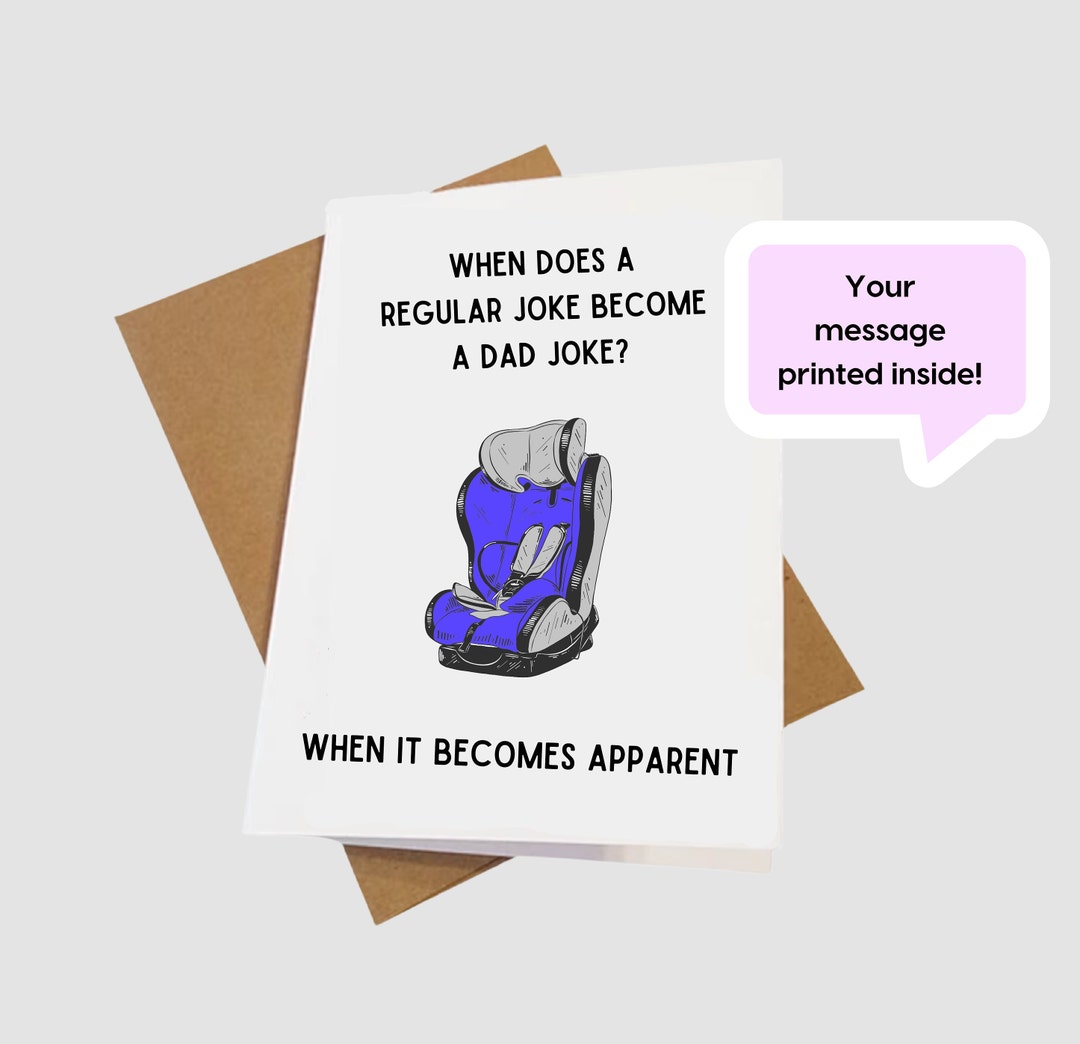 Father's Day Card Dad Joke Card Card for Funny Dad - Etsy