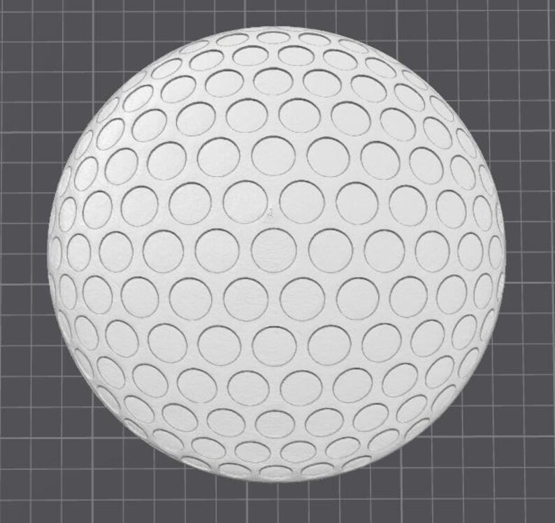 Realistic Golf Ball STL File – 3D Print & CNC Model (digital Download ...