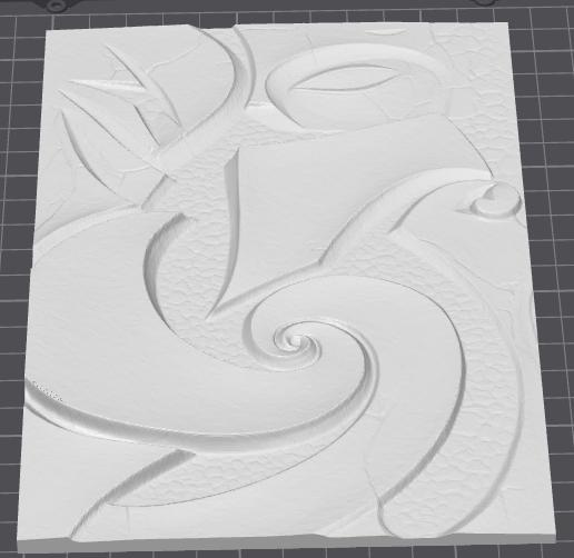 Abstract Elephant Relief STL File for CNC and 3D Printing | Modern ...