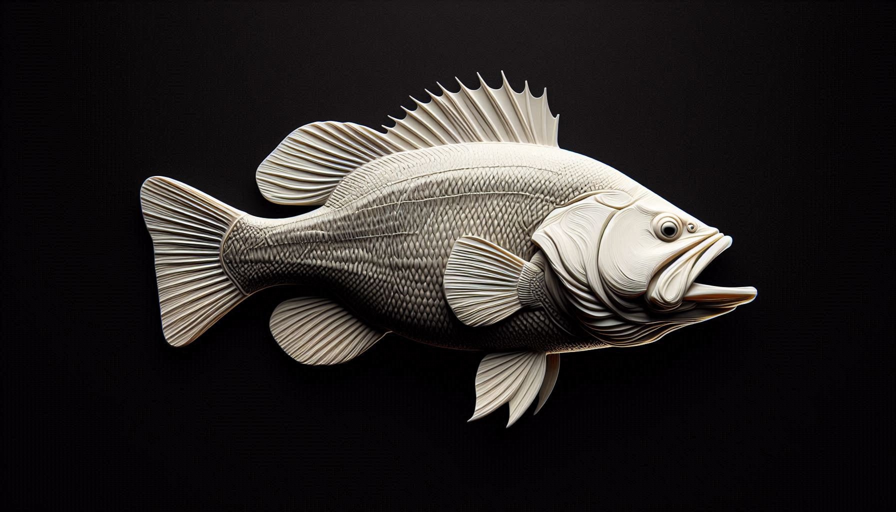 Highly Detailed Largemouth Bass STL File for CNC Wood Router Carving ...