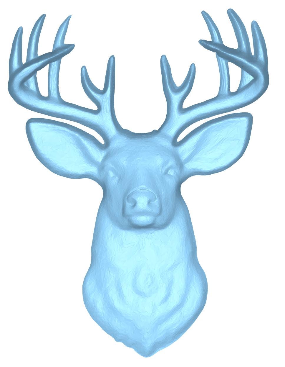 Buck Deer Head With Antlers STL File for CNC Carving and 3D Printing - Etsy